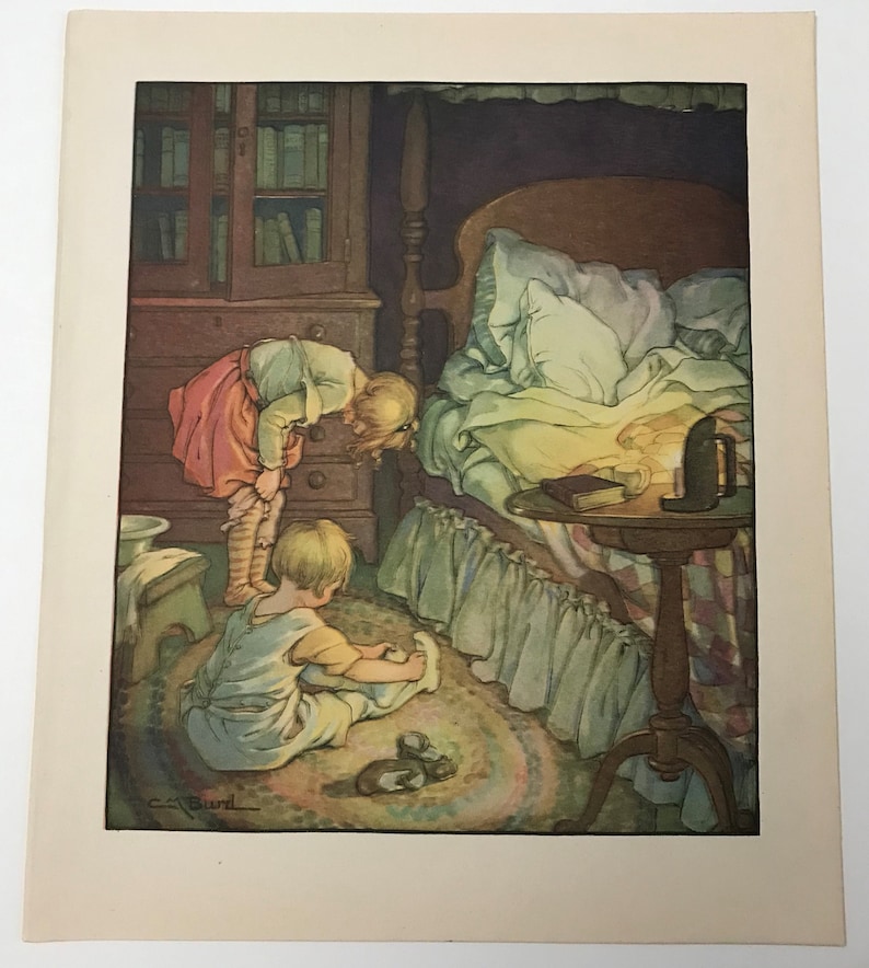 Clara M Burd Vintage Print 1930 Childrens Book Print Dress by ...