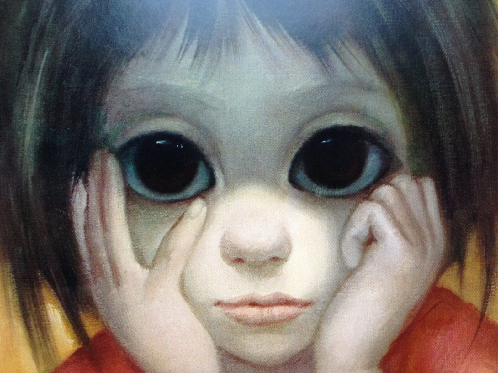 The Little Thinker Big Eye Child Margaret Keane 1960s Reproduction ...