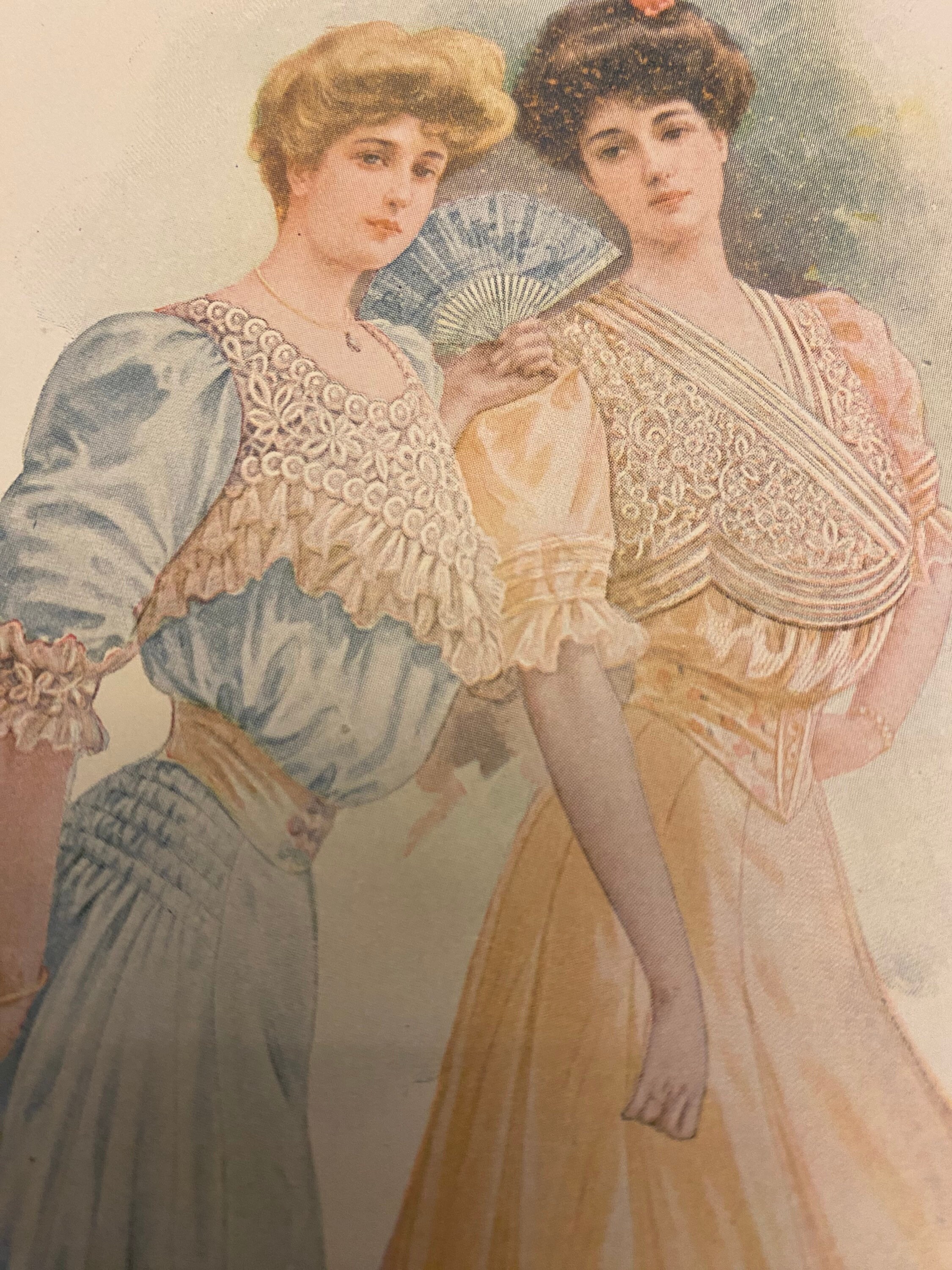 1900s Ladies' Fancy Frocks and House Dress / Fashion Print / Winter ...