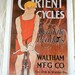 Vintage Bicycle Poster 1900s Orient Cycles / Clement Bicycles Poster ...