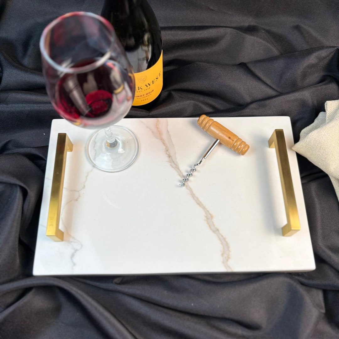 Marble Decor Trays, Marble Table Centerpiece, Marble Home Decor, Coffee ...