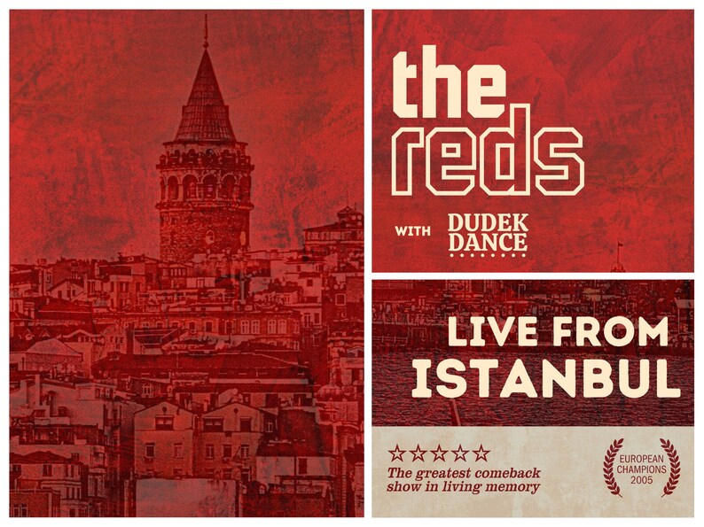 Liverpool FC Istanbul Champions League Themed Album Cover Print (A4, A3 ...