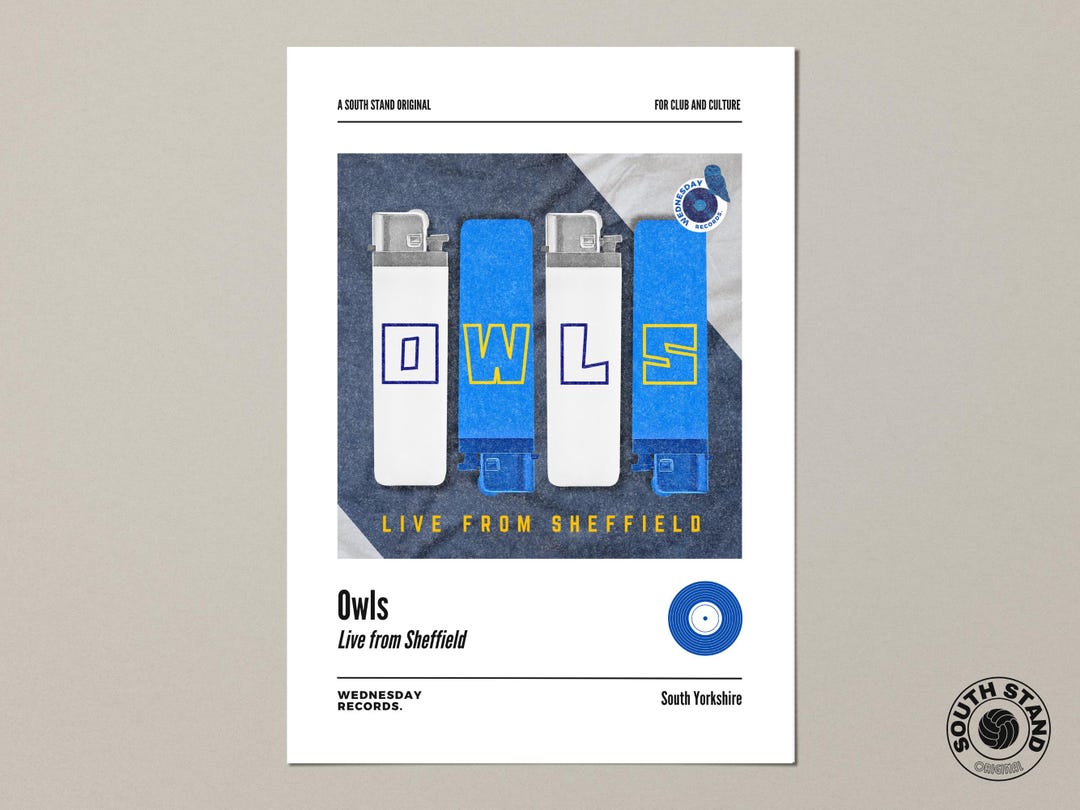 Sheffield Wednesday Themed Album Cover Print (A4, A3, A2) - Etsy