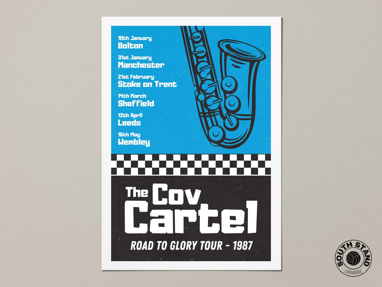 Coventry City FA Cup Themed Tour Poster Print (A4, A3, A2) - Etsy