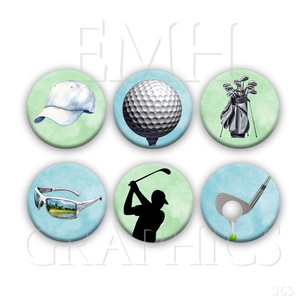 Refrigerator Magnets of Golf - Etsy