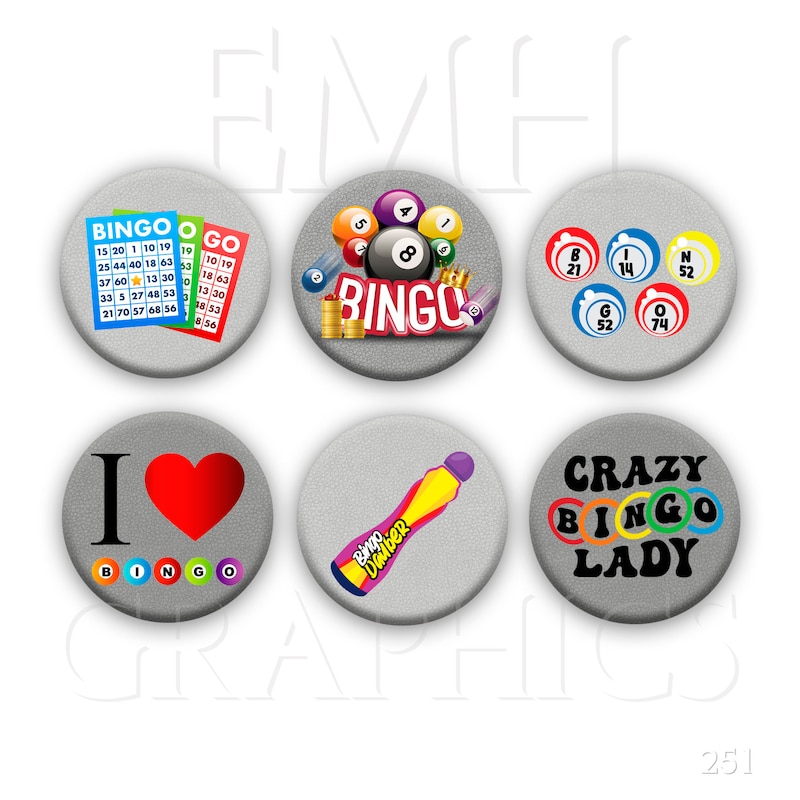 Bingo Magnets - Etsy
