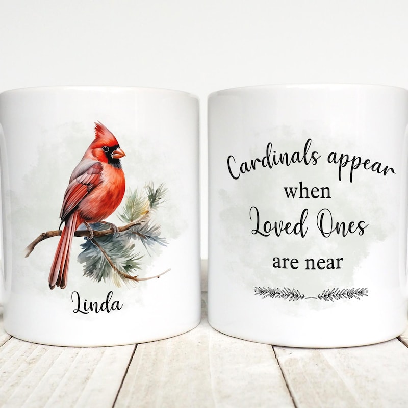 Custom Red Cardinal Mug - Etsy