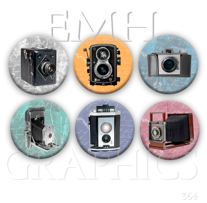 Camera Magnets, Vintage Camera Fridge Magnets, Gift for Photographer, 1 ...