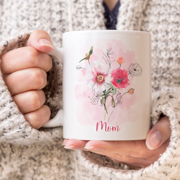 Floral Coffee Mug - Etsy