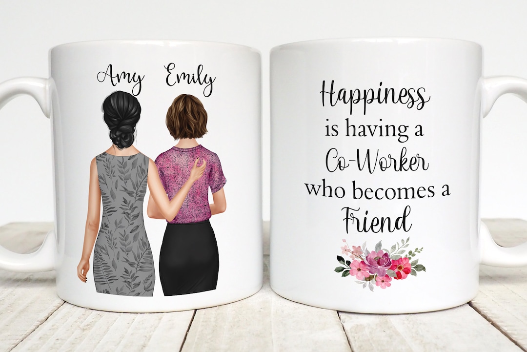 Work Bestie Gift, Co-worker Personalized Mug, Office Friend, Friend ...