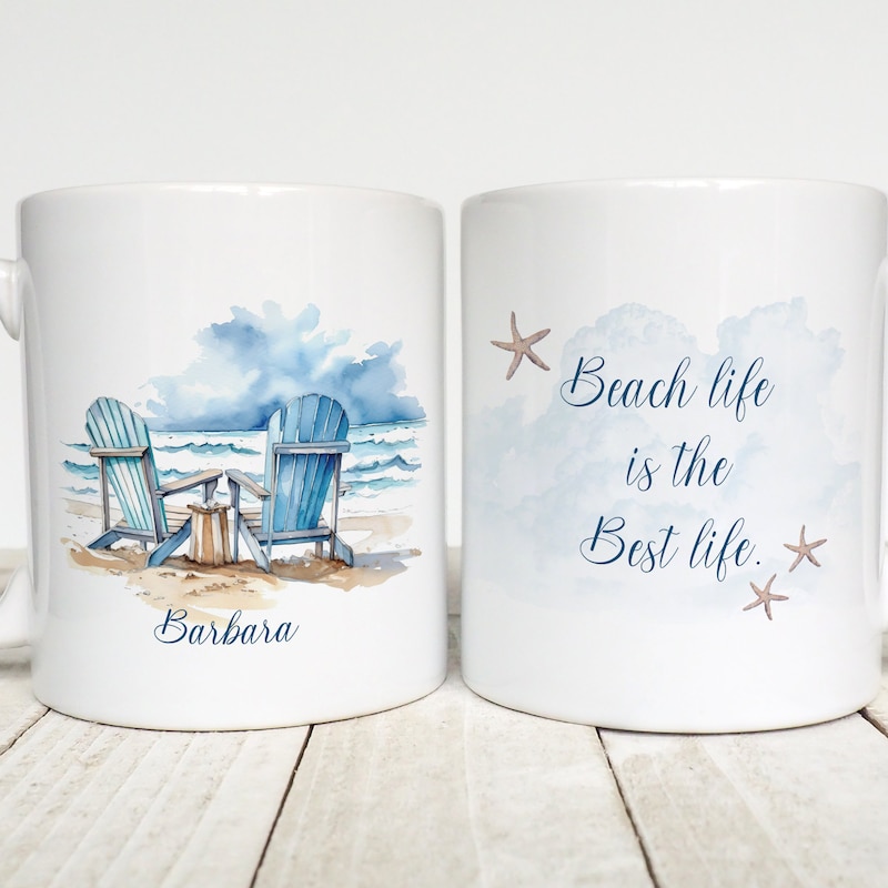 Custom Beach Themed Cups - Etsy