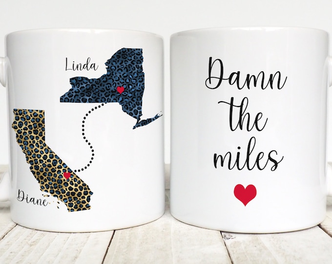 Long Distance Best Friend Coffee Mug, Wish You Lived Closer, Bestie ...