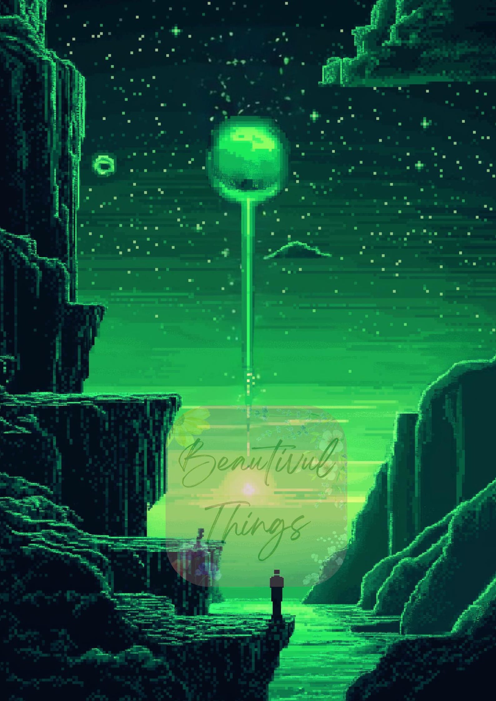 Poster Bundle Retro Space Pixel Art Set 4 Galactic Prints for Sci-fi ...