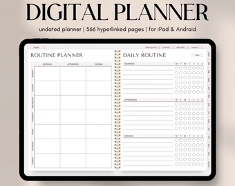 Boho Aesthetic Digital Planner 2024 - Etsy
