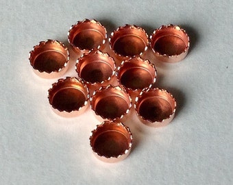 Copper Bezel Setting - Etsy
