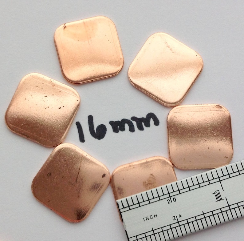 Copper Stamping Blanks - 18 Gauge Copper - Oval, Square or Teardrop ...