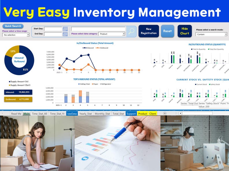 Very Easy Inventory Management Tool in Excel - Ultimate Inventory Management System in Excel - Etsy