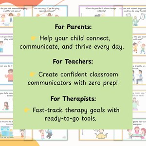 Printable Social Skills Flashcards for Kids | Autism Special Needs ...