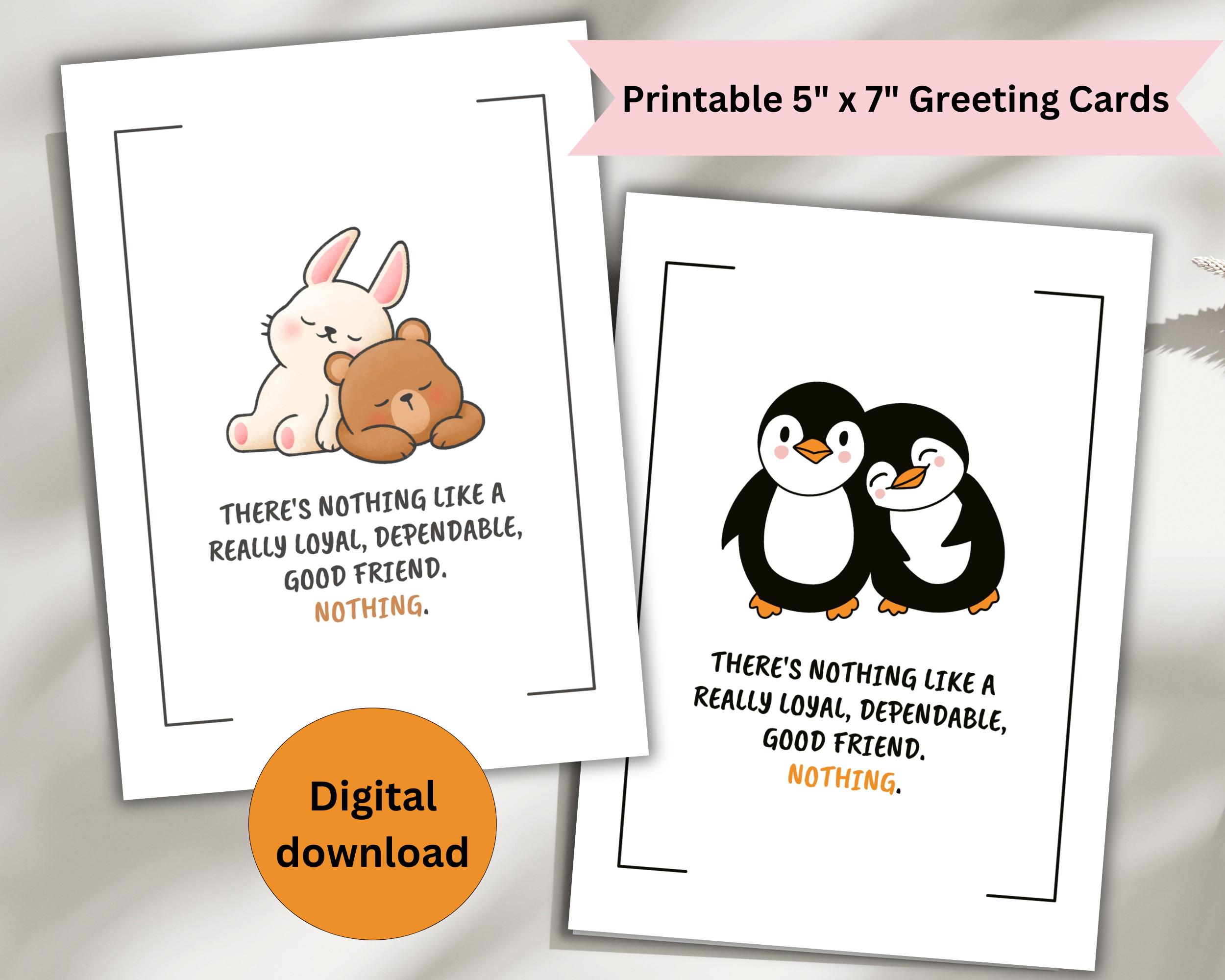 Printable Friendship Day Cards, Friendship Greeting Card, Happy ...