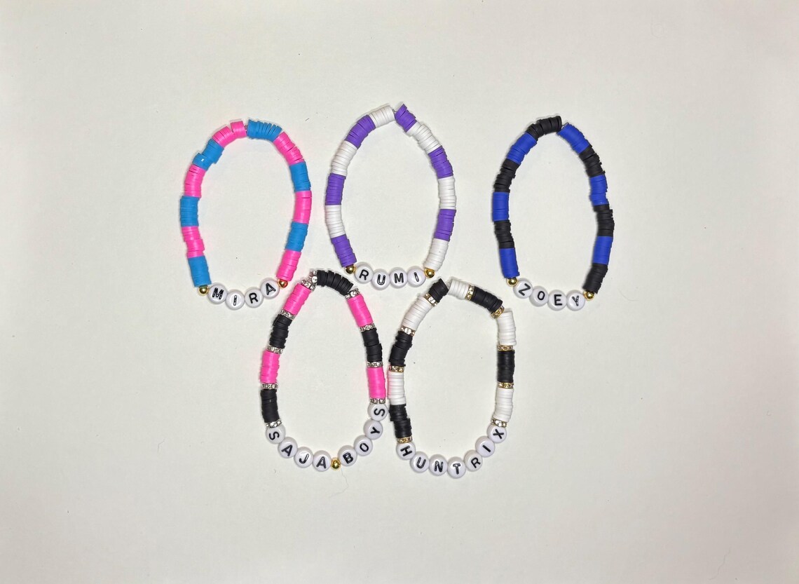 K-pop Demon Hunters Themed Clay Bead Bracelets - Etsy
