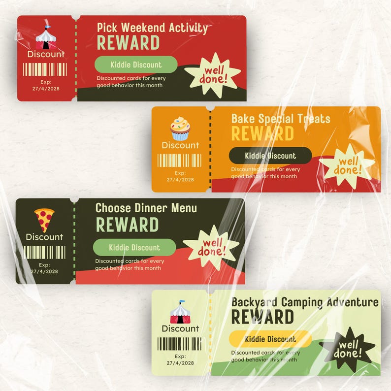 Kids' Reward Coupons Digital Download - Etsy
