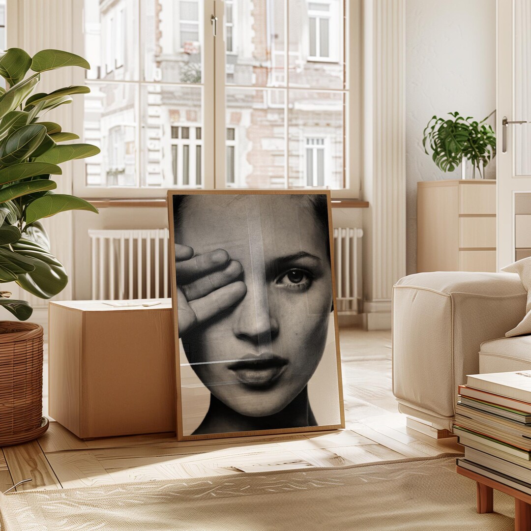 Kate Moss Poster Fashion Print Photography Wall Art Black and White ...