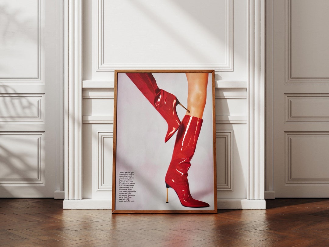 Fashion Wall Art Vogue Poster High Heels Print Luxury Wall Art Designer ...