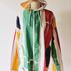 Michigan Rag Co Jacket Paint Stripe Print Canvas Jacket up to XXL - Etsy