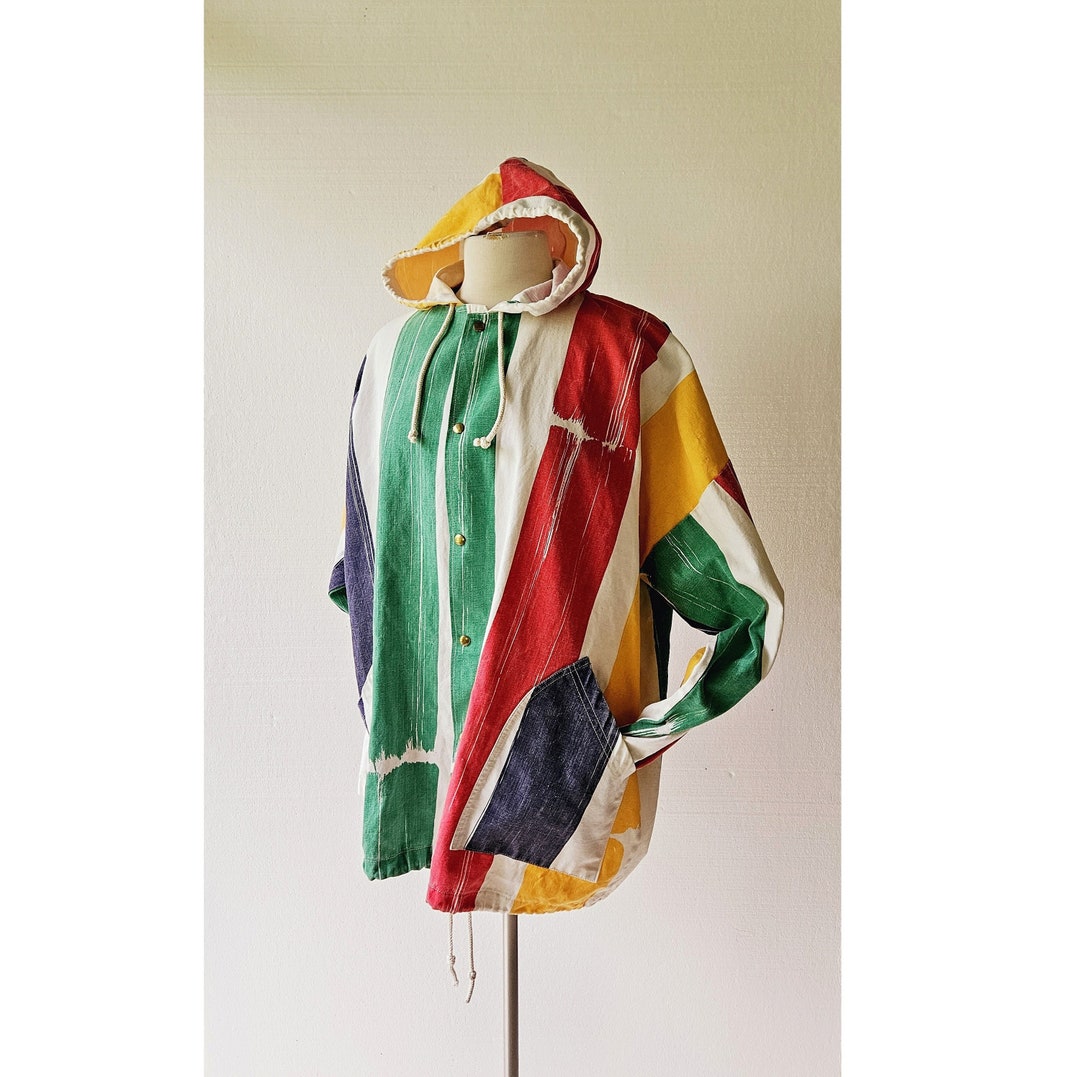 Michigan Rag Co Jacket Paint Stripe Print Canvas Jacket up to XXL - Etsy