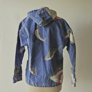 Vintage Shark Jacket | Michigan Rag Co | 1980s Jacket | up to L - Etsy