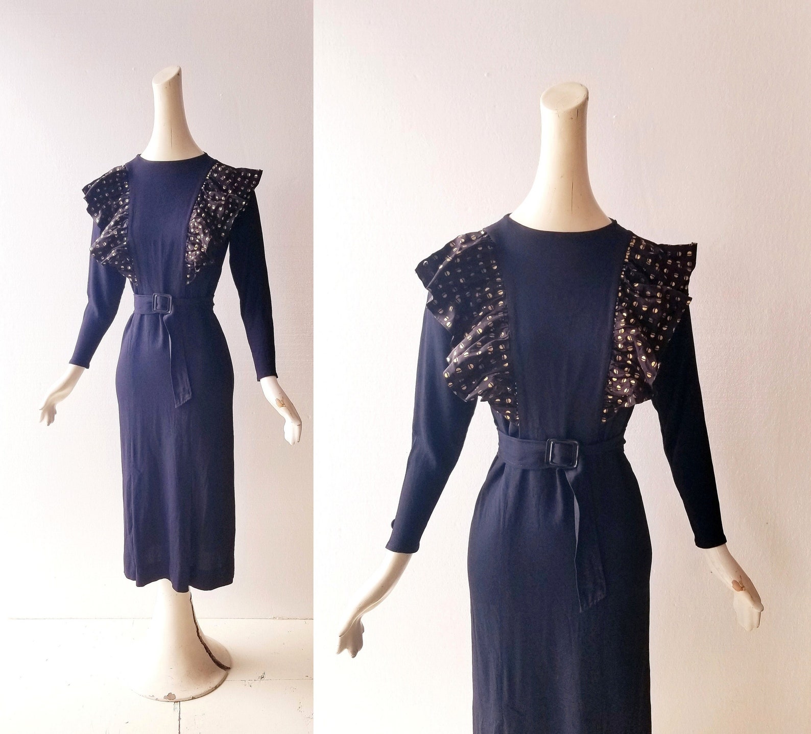 Vintage 1930s Dress | Footlight Parade | 30s Dress | XS - Etsy