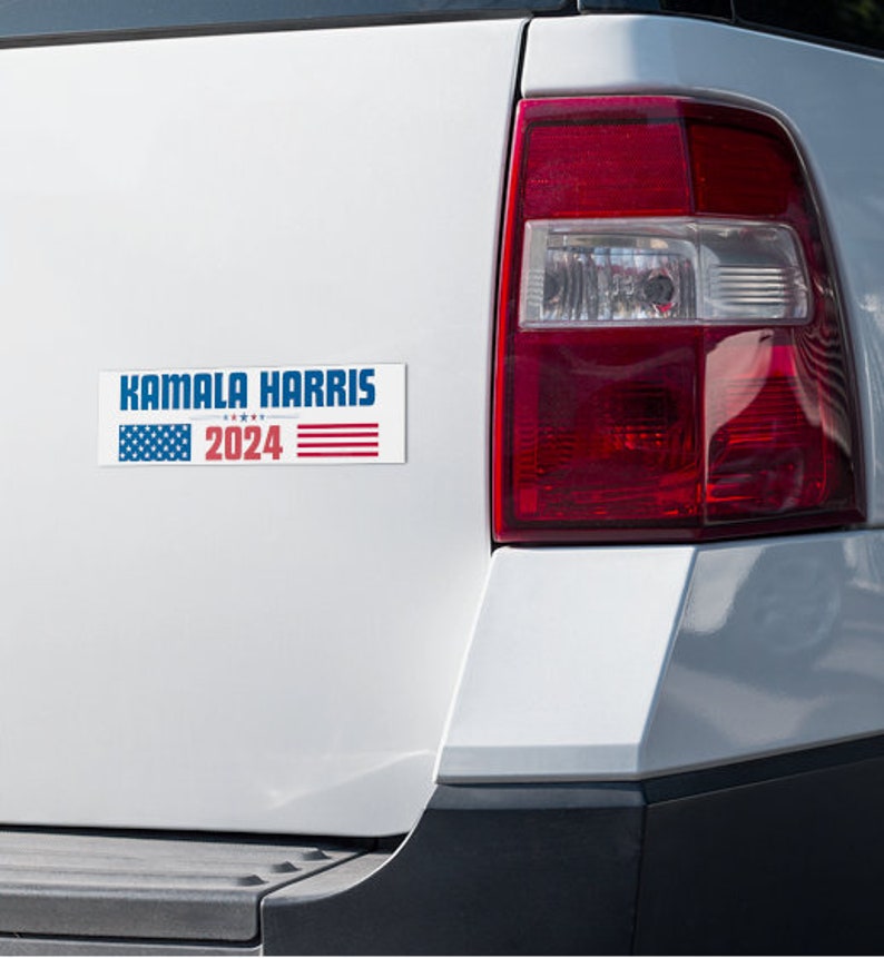 Vote Kamala Harris Bumper Sticker 2024 Election Waterproof Vehicle ...