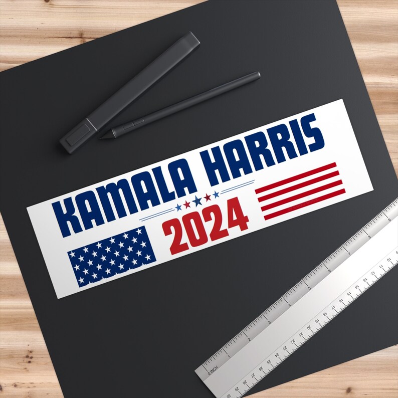 Vote Kamala Harris Bumper Sticker 2024 Election Waterproof Vehicle ...