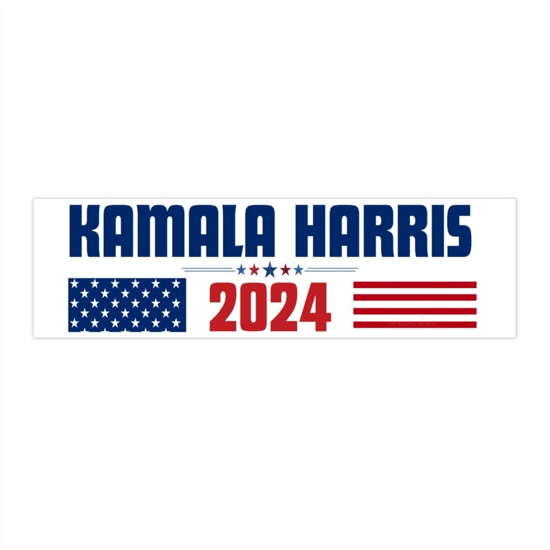 Vote Kamala Harris Bumper Sticker 2024 Election Waterproof Vehicle ...