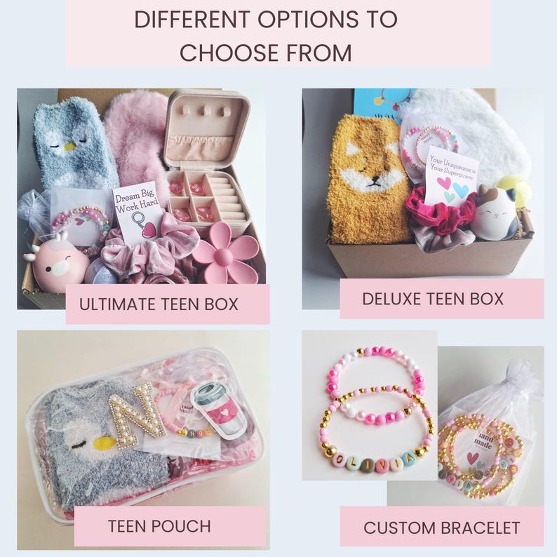 Girl Gift Basket Birthday Gift Box for Teen Basket Custom Teenager ...