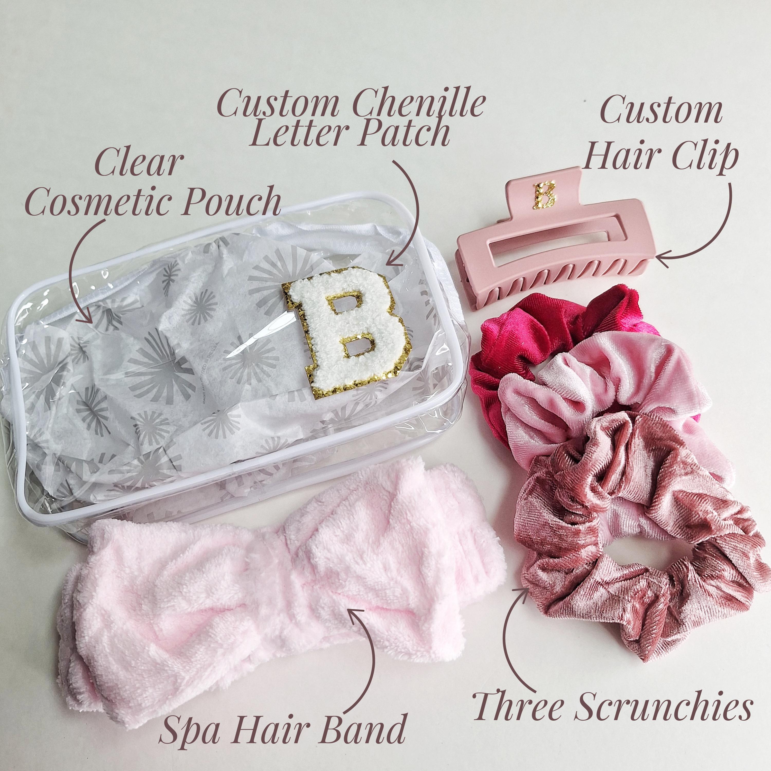 Teen Sleepover Custom Birthday Gift Cosmetic Bag Scrunchie Personalized ...