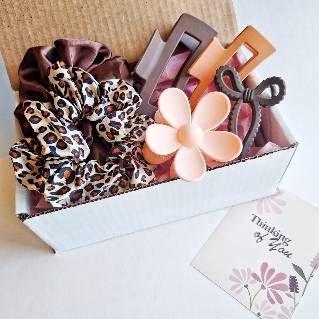 Hair Accessory Gift Box Scrunchies & Clips Birthday Hamper - Etsy
