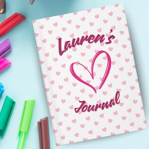 Custom Girly Notebook for Teen Gift Back to School Notebook Memories ...