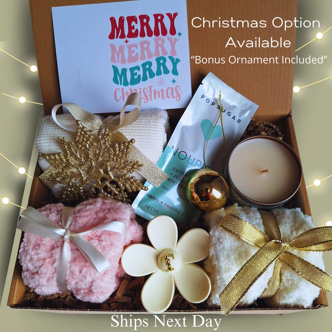 Custom Holiday Gift Box Hamper Box for Friend Happy Birthday ...