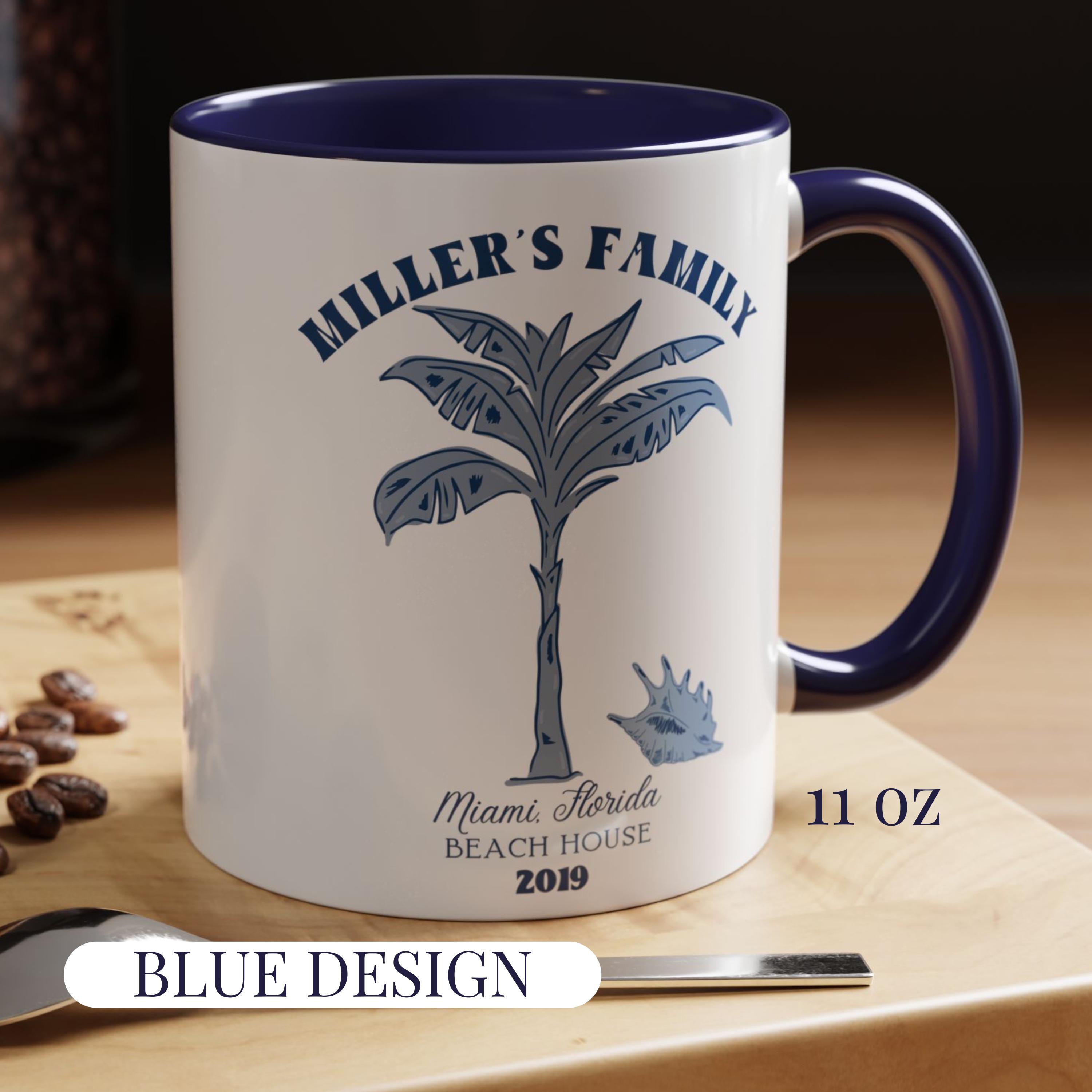 Coastal Palm Tree Mug Custom Home Decor Beach Morning Coffee Cup ...