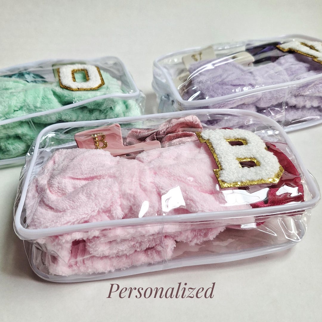 Teen Sleepover Custom Birthday Gift Cosmetic Bag Scrunchie Personalized ...