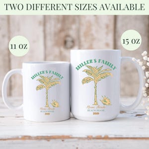 Palm Tree Mug Custom Beach Morning Coffee Cup Personalized Gift Idea ...
