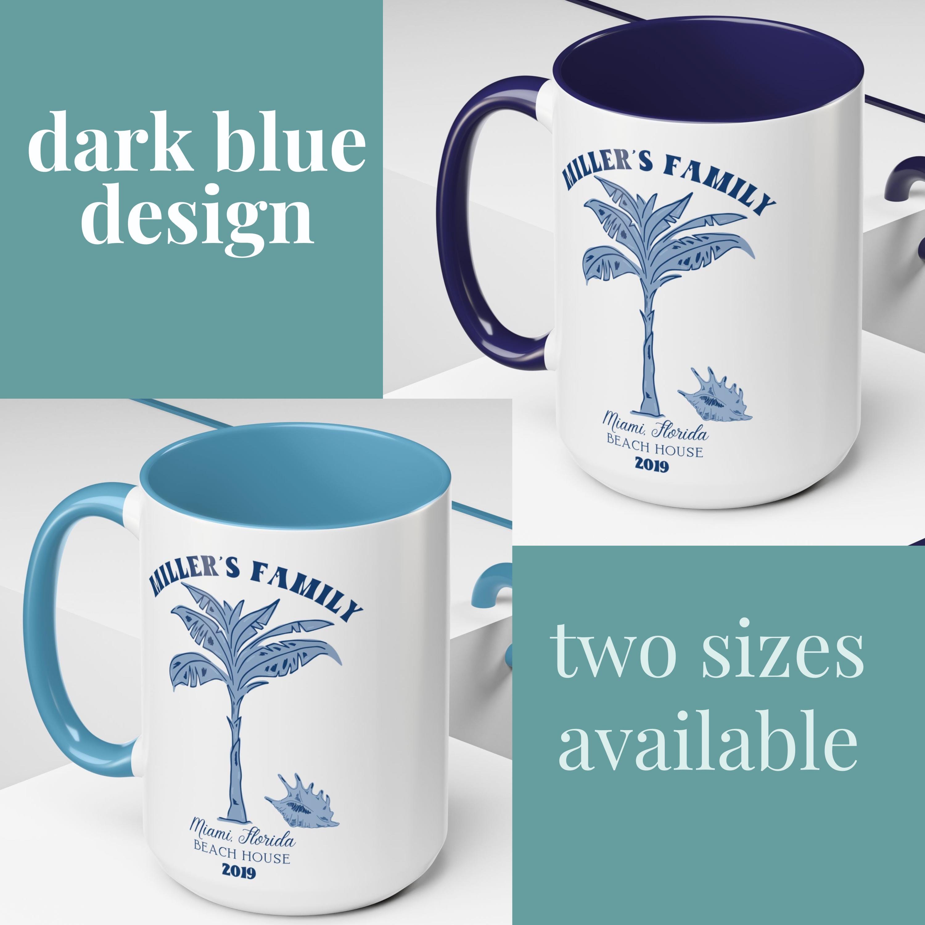 Coastal Palm Tree Mug Custom Home Decor Beach Morning Coffee Cup ...