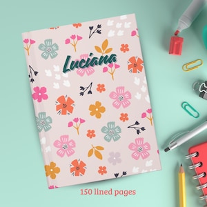 Custom Girly Notebook for Teen Gift Back to School Notebook Memories ...