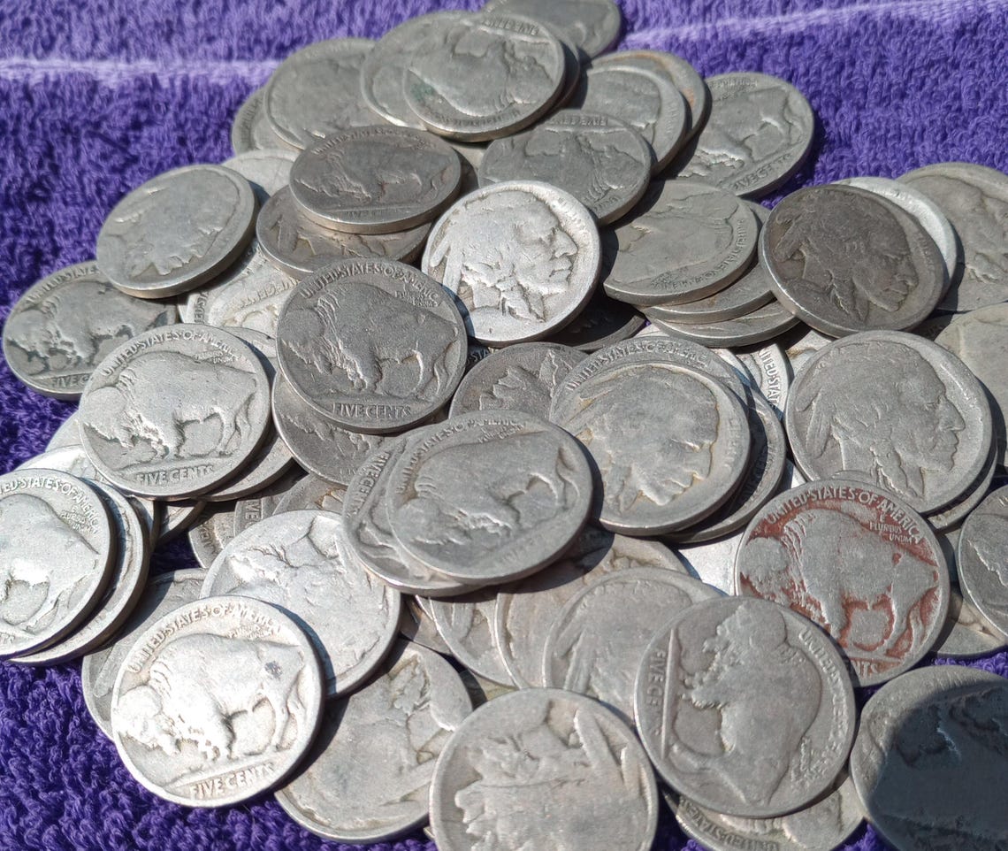 American Buffalo Nickel, Indian Head Nickel (dateless Coin). Own ...