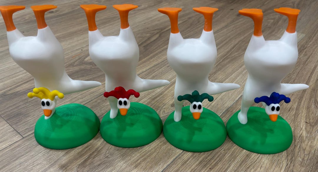 Jester Goose | Full Color 3D Printed 7” Desk Goose - Etsy