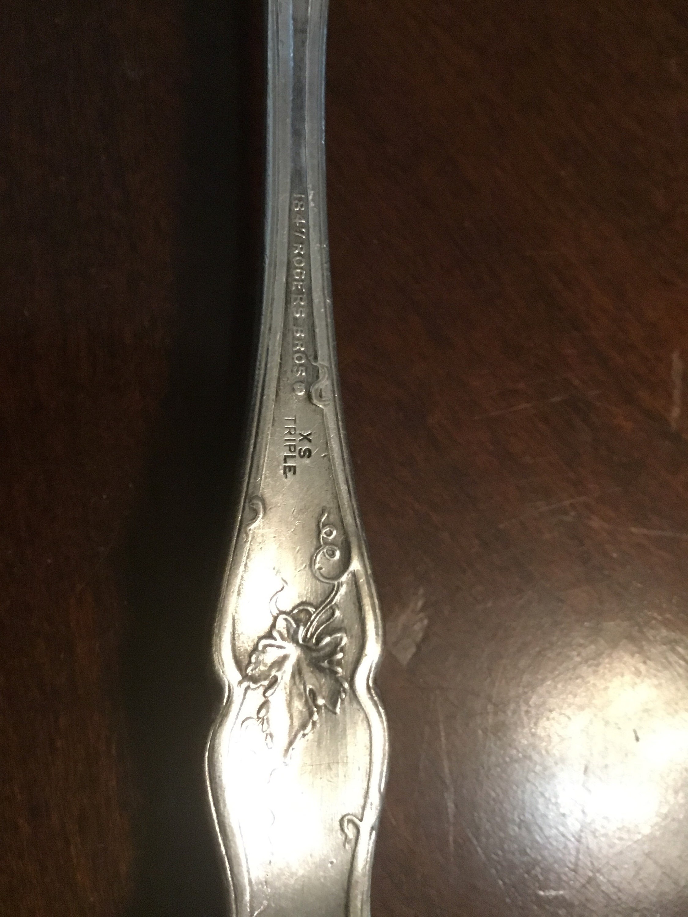 1847 Rogers Bros. Table Spoon, XS Triple, Silverplate, Serving Spoon ...