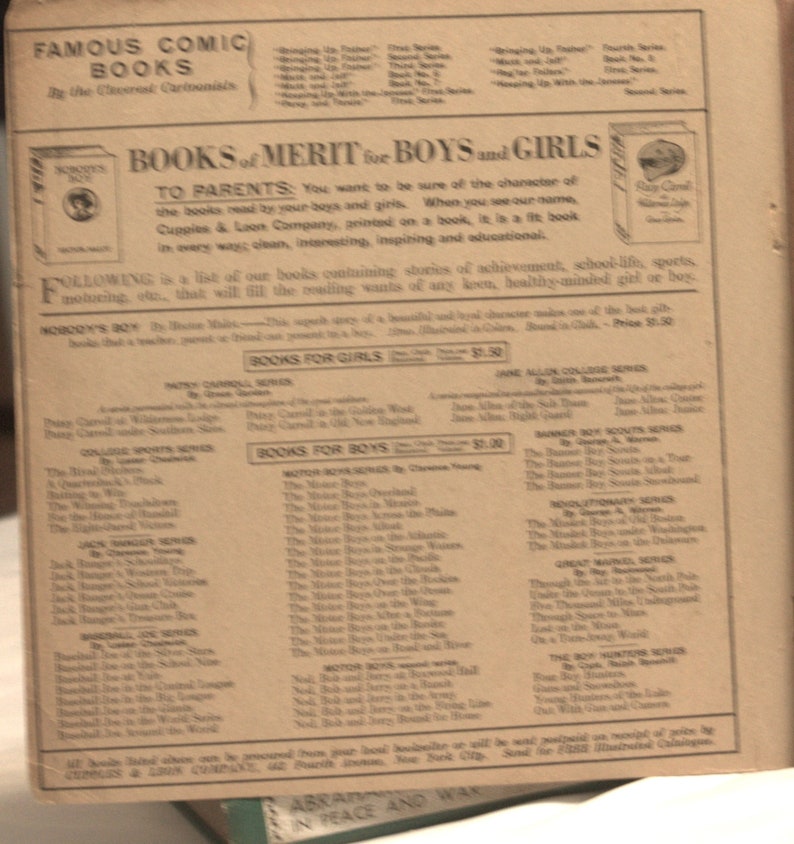 Rare Rare Antique Cartoon Childrens Book Toonerville Trolly - Etsy