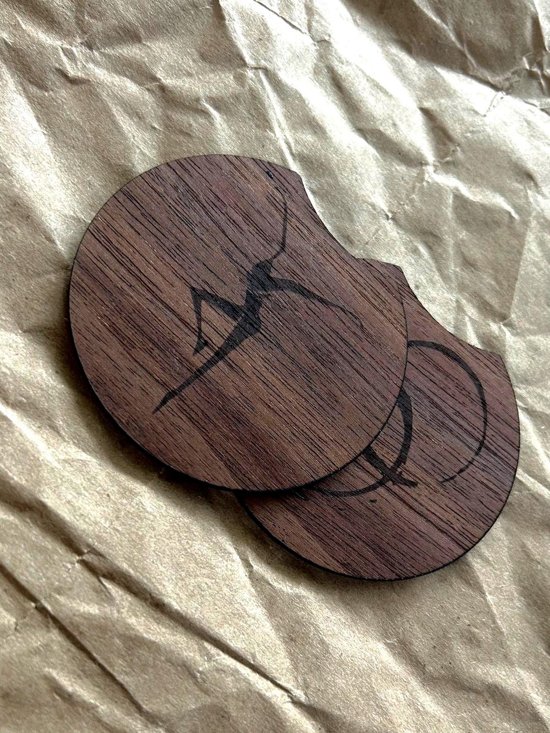 DMB Car Coasters Coffee Rings Fire Dancer Wood Coaster Accessories ...