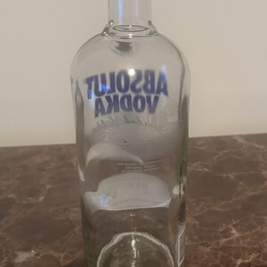 Absolute Vodka Empty Bottle - Etsy